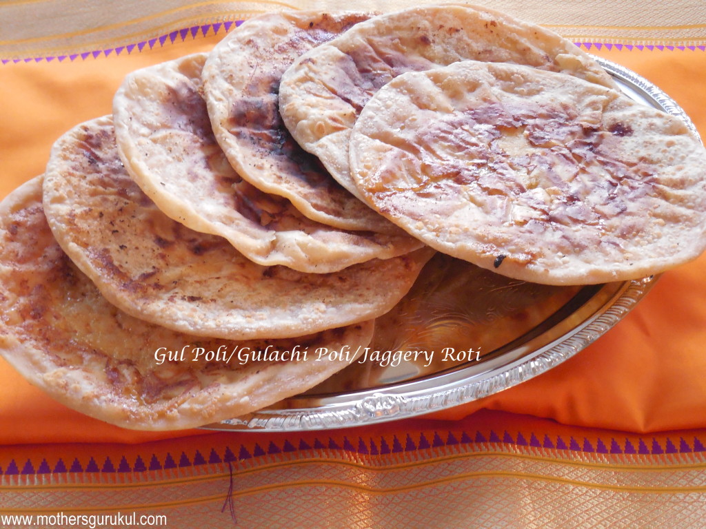 Gul Poli/Gulachi Poli/Jaggery Roti - MothersGurukul.com